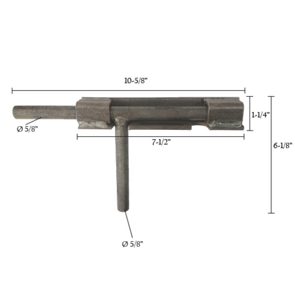 Bar Gate Latch Left/Right 10"X6" | Spring Creek Products