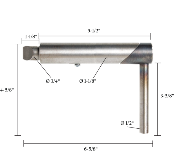 Slam Action 6" Gate Latch - Right | Spring Creek Products