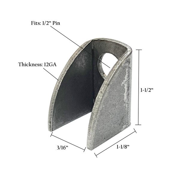 Bat Wing Hinge-Female W/ 1/2" Hole | Spring Creek Products