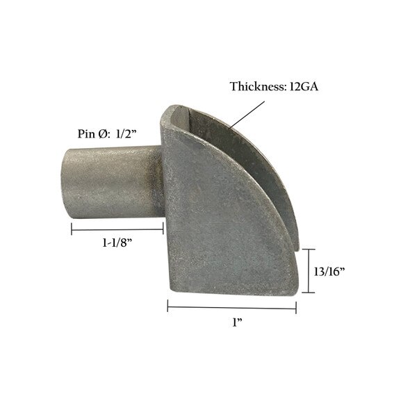 Bat Wing Hinge-Female W/ 3/4" Hole | Spring Creek Products
