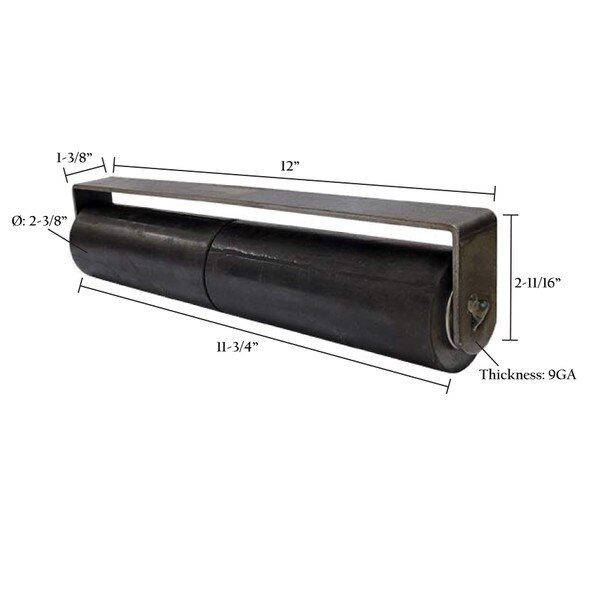 12" Rubber Guide Roller | Spring Creek Products