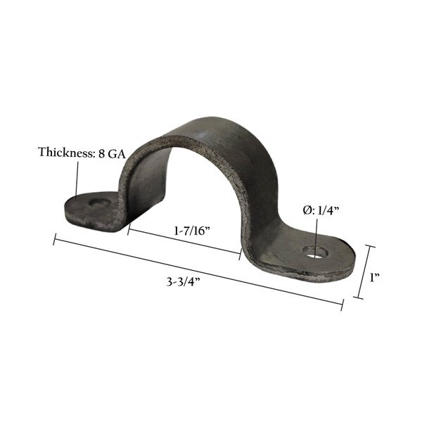 Cont Fence Clp 1-1/4" 1/4"Hole 10Ga | Spring Creek Products