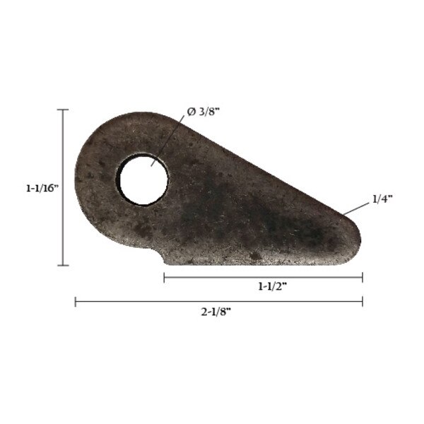 Tear Drop Hinge-Small 2-1/8"X1/4" | Spring Creek Products