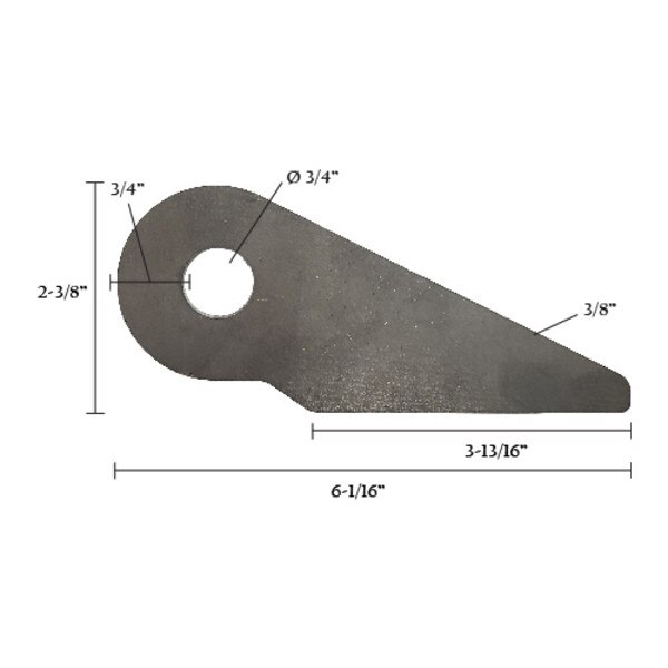 Tear Drop Hinge-Large 6-1/4"X3/8" | Spring Creek Products