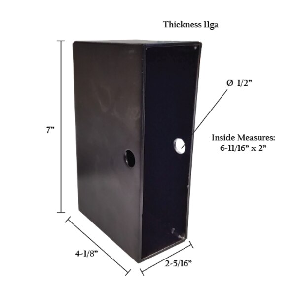 6" V Groove Hd Wheel Box (2"Id)Pwdr | Spring Creek Products