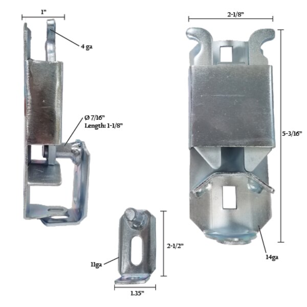 Kennel Latch 5-1/4" X 2" - Gavl | Spring Creek Products