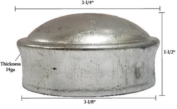 Post Cap 2-7/8" Presd - Galv | Spring Creek Products