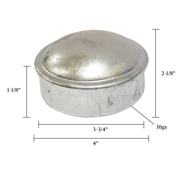 Post Cap 3-1/2" Presd - Galv | Spring Creek Products