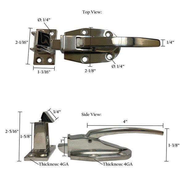 Slam Latch & Keeper 5.5" Stainless Steel | Spring Creek Products
