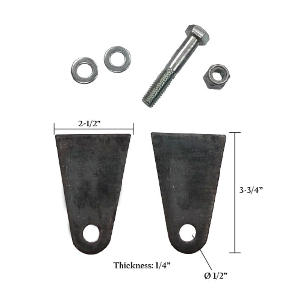 Cast Iron Bbq Wheel Mount Kit | Spring Creek Products