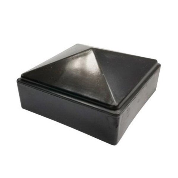 Plastic Pyramid Post Cap 3"-Bk | Spring Creek Products