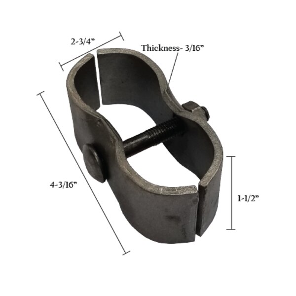 Panel Clamp 1-5/8" with Bolt & Nut - Bare | Spring Creek Products