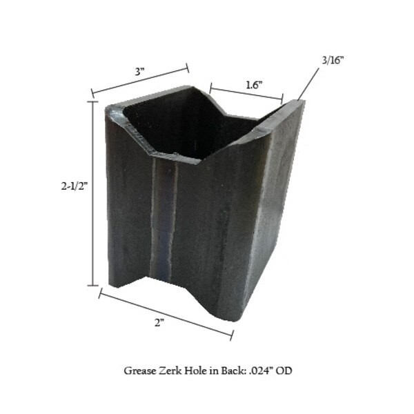 Rectangular Hinge Adapter - 3" X 2" | Spring Creek Products
