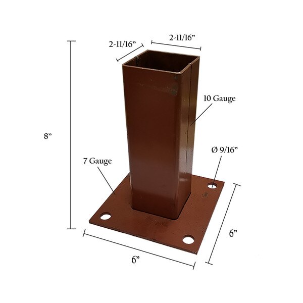Square Sleeve Anchor 3" | Spring Creek Products