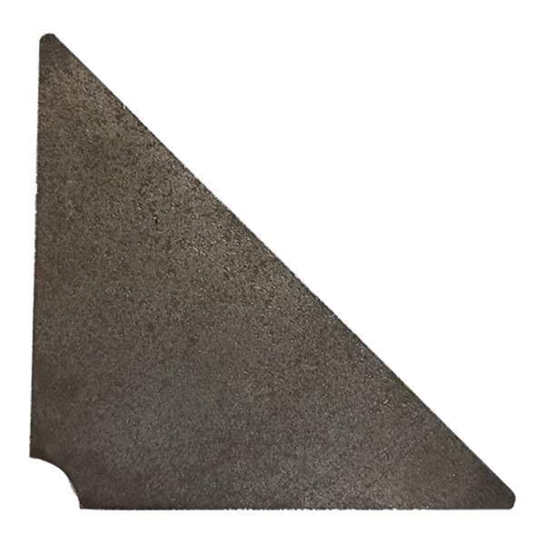 Triangular Die Cut 2.5" X 2.5" X 3/16" with Weld Notches | Spring Creek ...