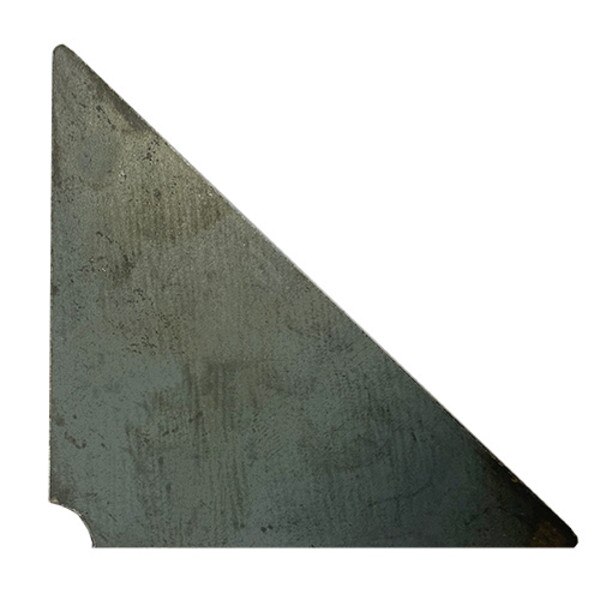 Triangular Die Cut 3" x 3" x 1/4" with Weld Notch | Spring Creek Products