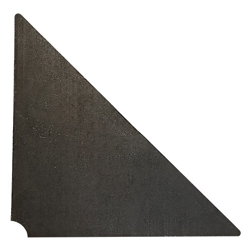 Triangular Die Cut 3-1/2" X 3-1/2" X 1/4" with Weld Notches | Spring ...