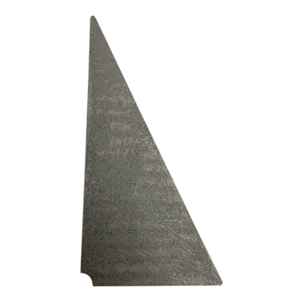 Triangular Die Cut 3" x 6" x 1/4" with Weld Notch | Spring Creek Products