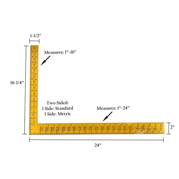 Steel Framing Square 16" x 24"| Spring Creek Products