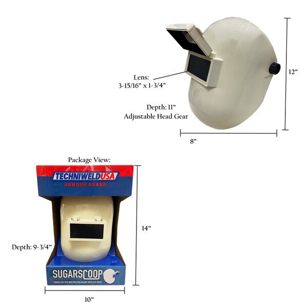 Armour Guard Sugar Scoop Welding Helmet With Flip Front | Spring Creek ...