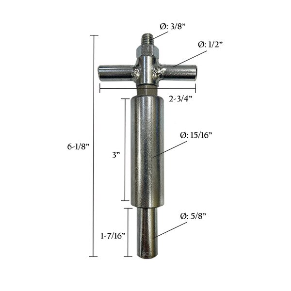 T-Handle Spring Gate Latch 6" X 1" | Spring Creek Products