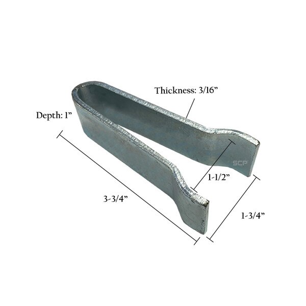 Corral Post Bracket -1.25"- Zinc | Spring Creek Products