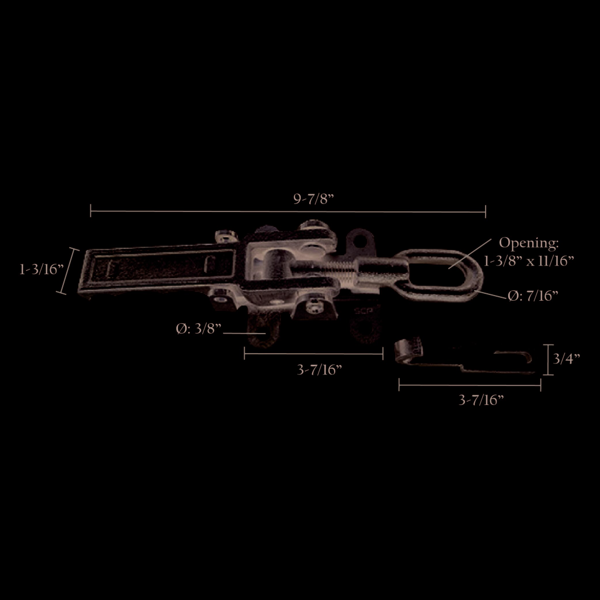 Heavy Duty Pull Down Draw Latch | Spring Creek Products