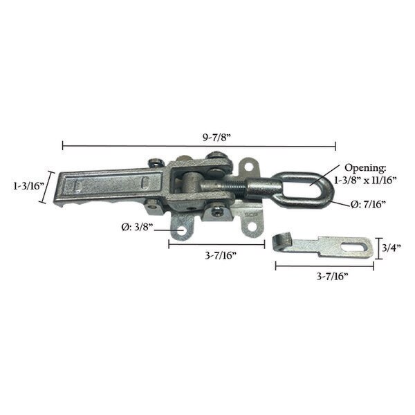 Heavy Duty Pull Down Draw Latch | Spring Creek Products
