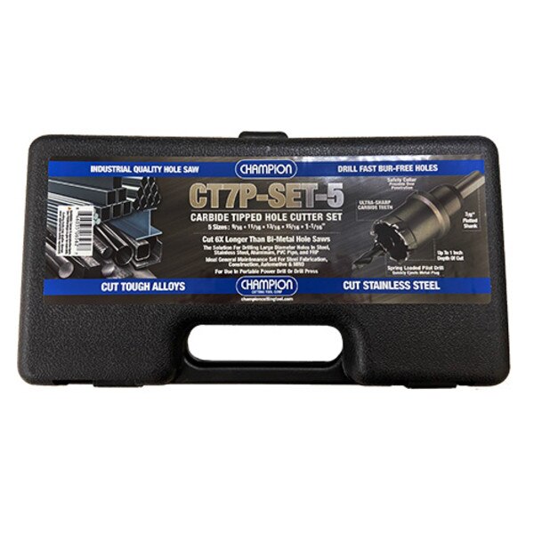 Carbide Tipped Hole Cutter Set - 5 Pieces | Spring Creek Products