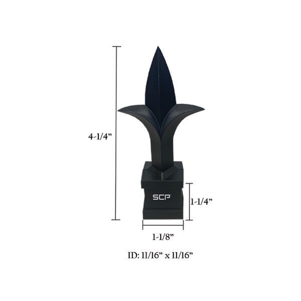 5/8" Triad - Plastic Black | Spring Creek Products