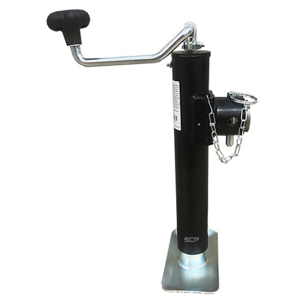 Trailer Jack - Round Side Pipe Mount Swivel Jack W/ Footplate, Weld on ...