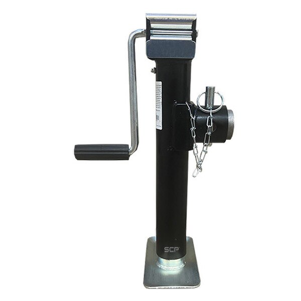 Trailer Jack - Round Side Pipe Mount Swivel Jack W/ Footplate, Weld On ...