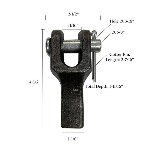 Chain Retainer 1/2" - Forged | Spring Creek Products