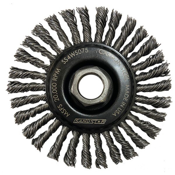 Stringer Bead Wire Wheel 4" X 5/16" x 5/8" - 11- Carbon | Spring Creek ...