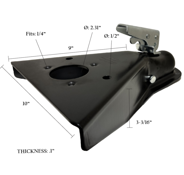 2" A Frame Trailer Weld On Coupler | Spring Creek Products