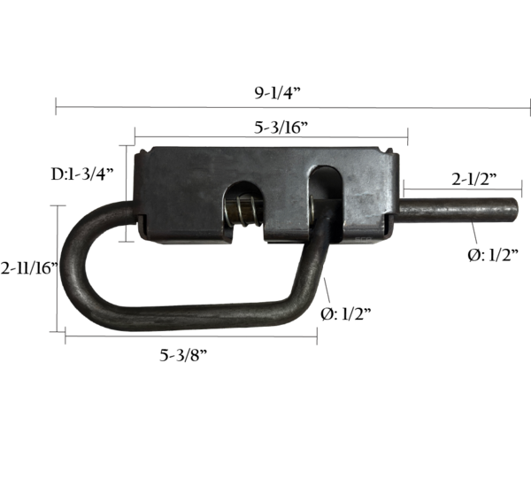 Spring Latch Handle for Gooseneck Trailers | Spring Creek Products
