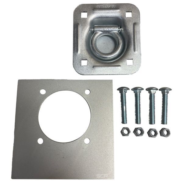 Lashing Ring 5/16" with Back Plate - 6,000# | Spring Creek Products