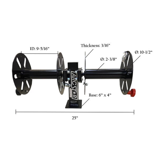 Revolution 10" Side-By-Side Cable Reel With Fixed Base | Spring Creek ...