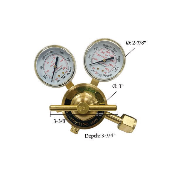 Oxygen Regulator - 350 Series Blue Star | Spring Creek Products
