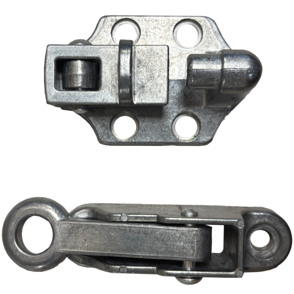 Open Door Latch 2" Bolt & Eye - Aluminum | Spring Creek Products