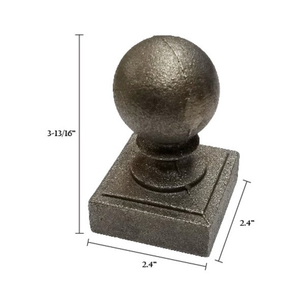Post Cap - Cast Iron Ball 2" | Spring Creek Products