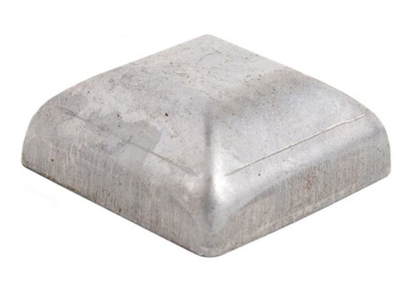 Steel Pressed Post Cap 4" - Bare | Spring Creek Products