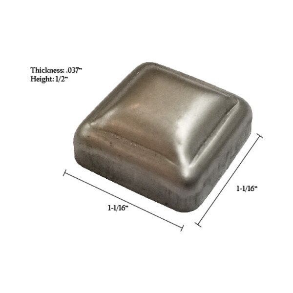 Post Cap 1" Steel Presd -Bare | Spring Creek Products